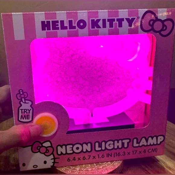 Sanrio | Other | Hello Kitty Pink Neon Light Lamp | Poshmark